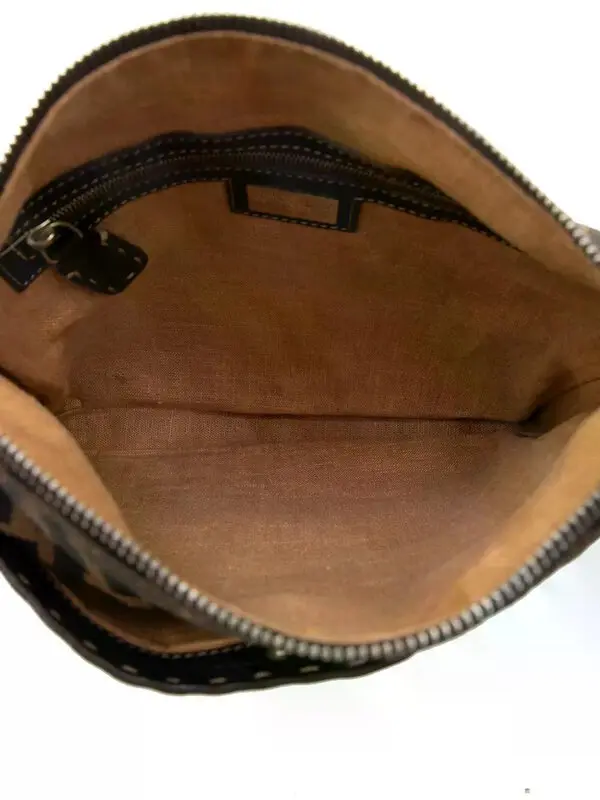 Fendi 2000-2010 Zucca Canvas Selleria Crossbody Bag