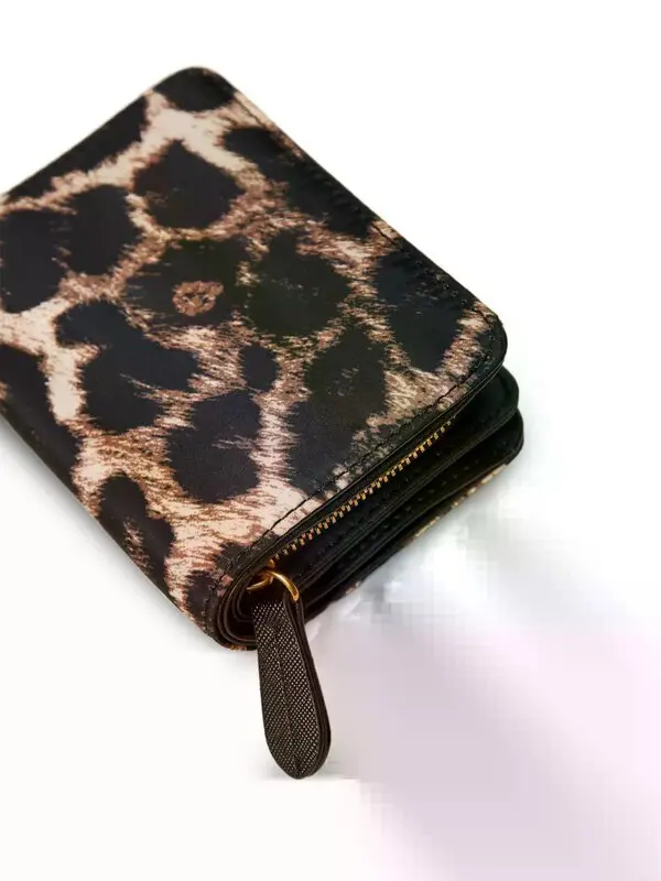 TWINSET Leopard-print Logo-plaque Wallet