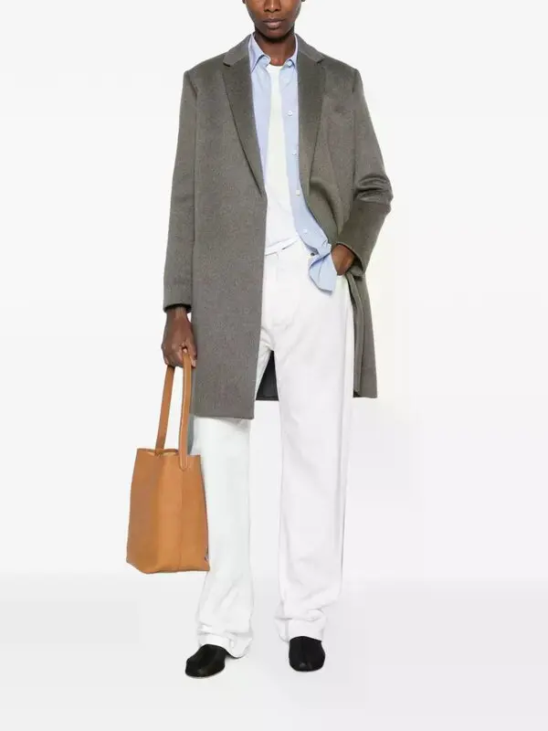 THE ROW Ciel Notched-lapels Single-breasted Coat - Grey