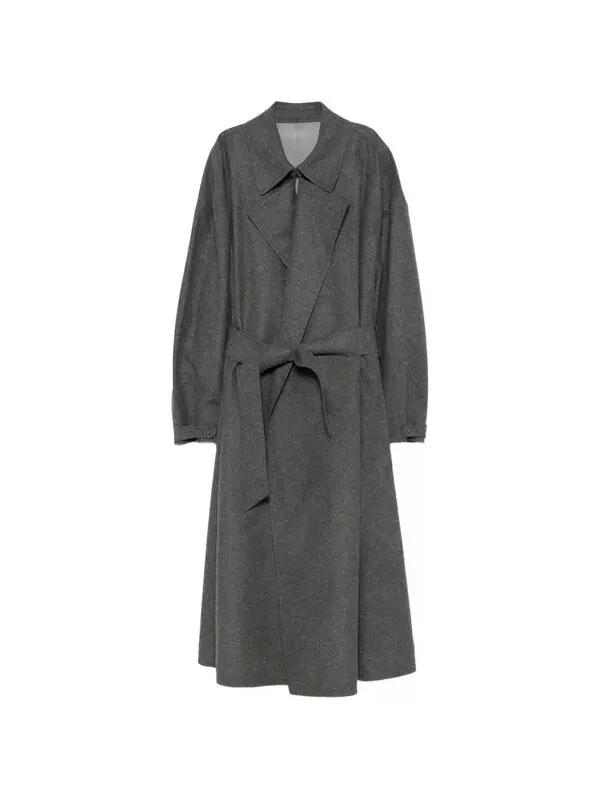 Emporio Armani Belted Wool-blend Oversized Coat