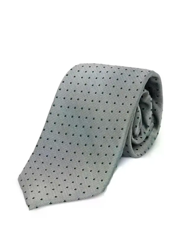 Michael Kors Geometric Pattern Neck Tie - Grey