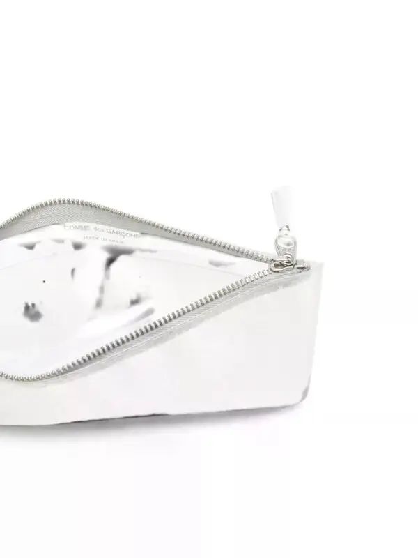 Comme Des Garçons Snake-effect Zip-around Pouch