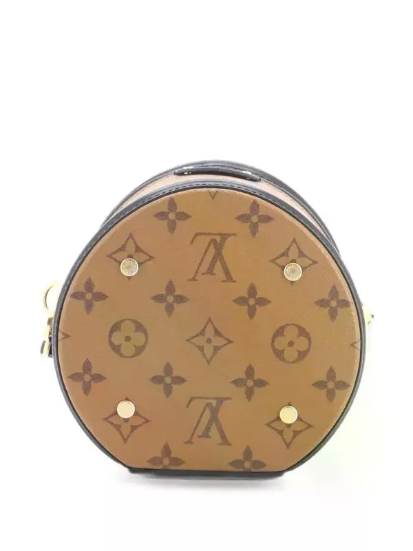 LOUIS VUITTON Cannes Handbag Reverse Monogram Canvas Satchel - Brown
