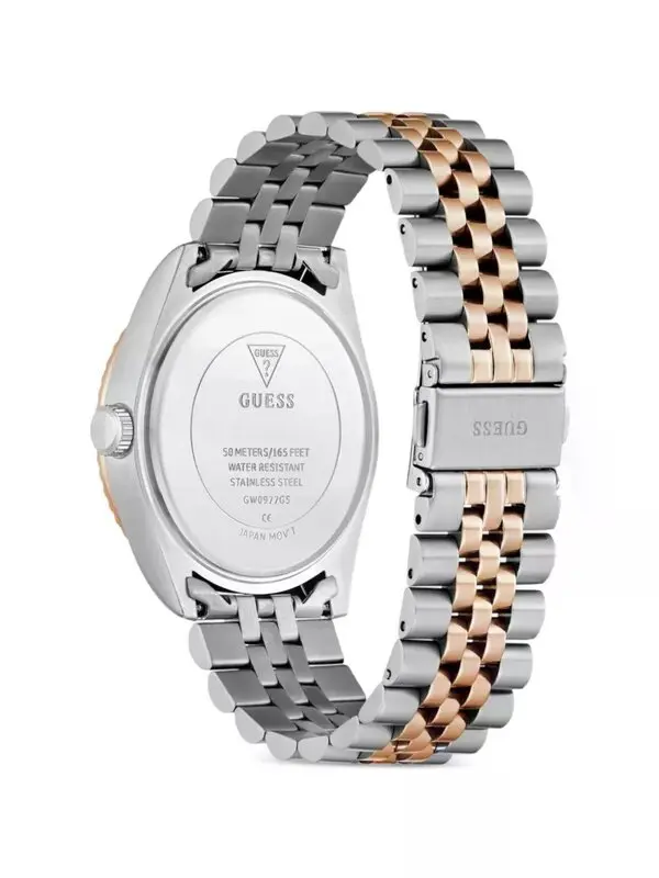 Guess Two-tone Stainless Steel Multifunction Date Watch - Blue