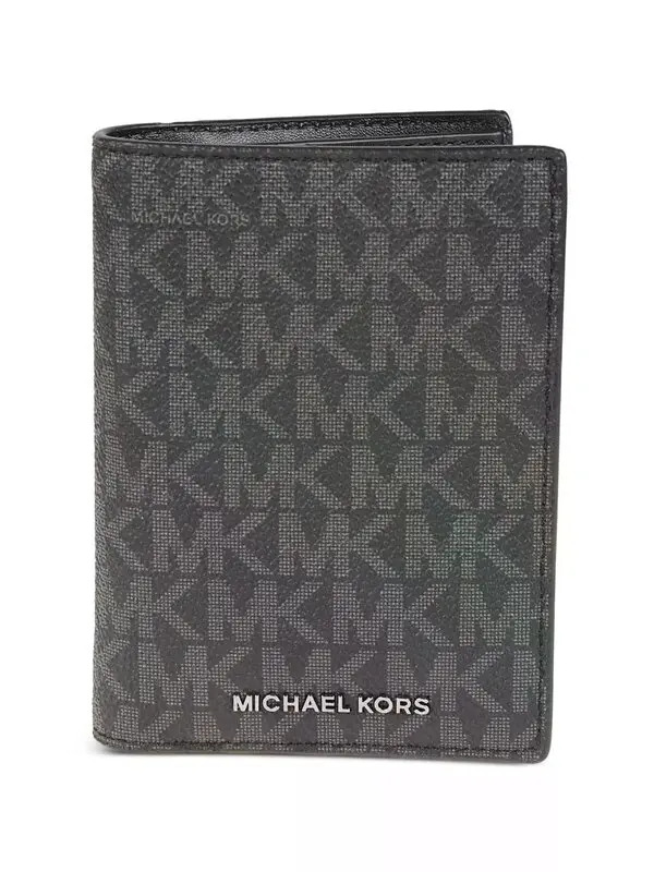 Michael Kors Logo-print Bi-fold Wallet - Black