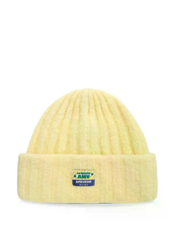 American Vintage Vitow Beanie Hat - Yellow