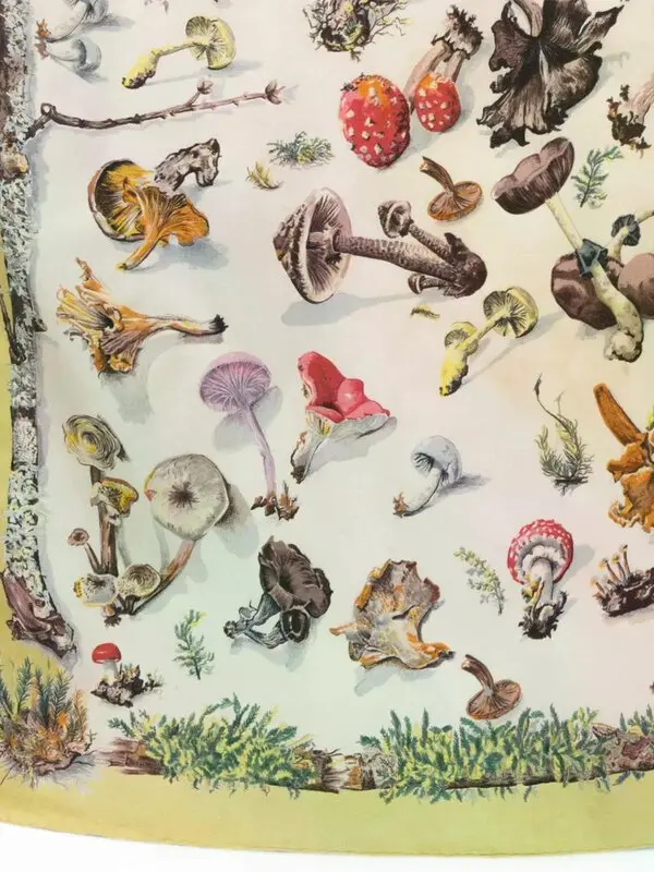 Hermès Circa 1960 Champignons Scarf