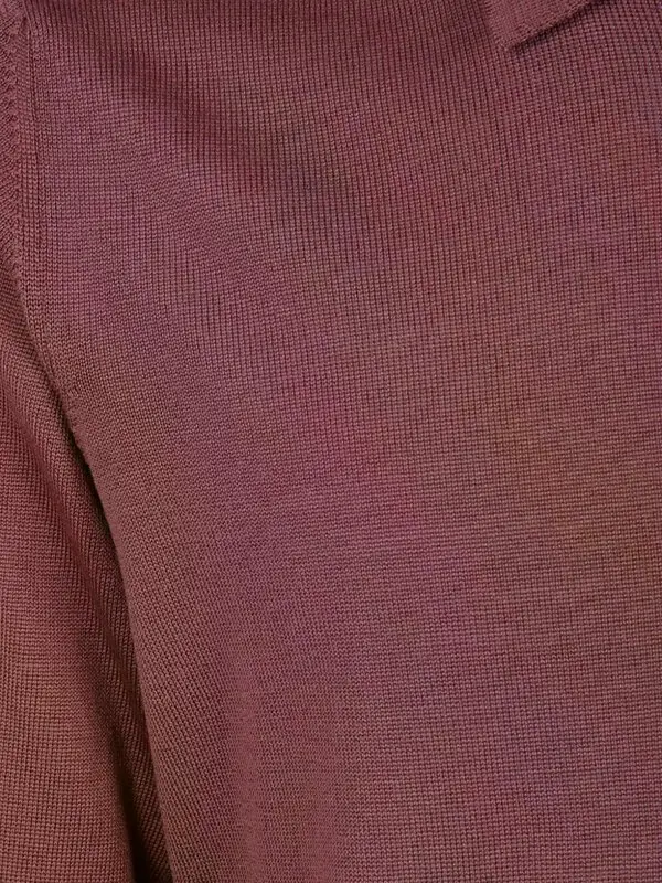 NUUR Long-sleeved Wool Polo Shirt