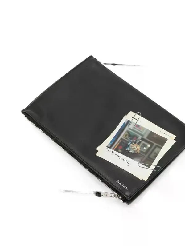Paul Smith Photographic-print Leather Travel Pouch
