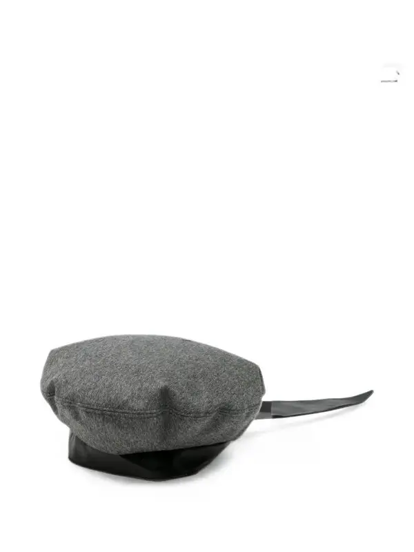 Emporio Armani Bow Detail Beret - Grey