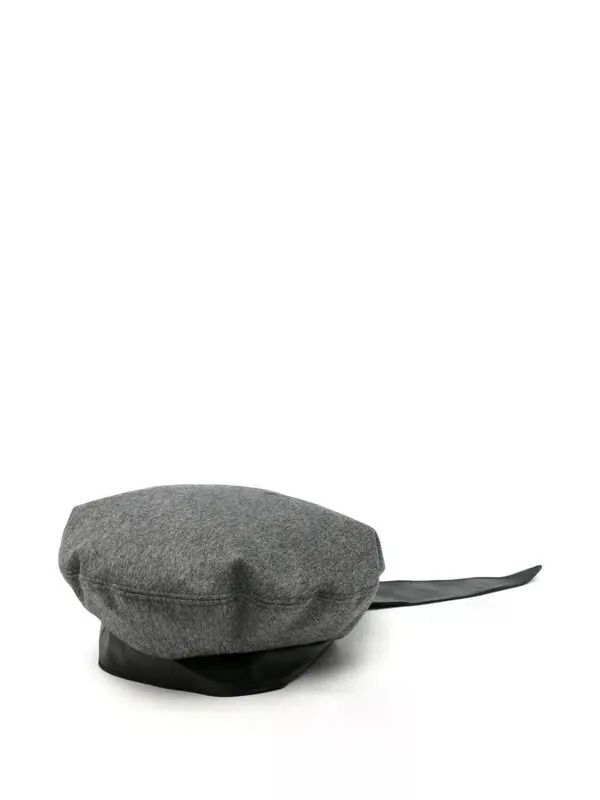 Emporio Armani Bow Detail Beret - Grey