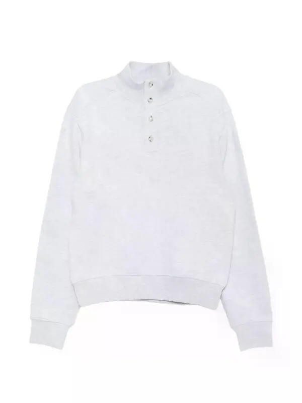 ENTIRE STUDIOS Button-up High-neck Sweatshirt