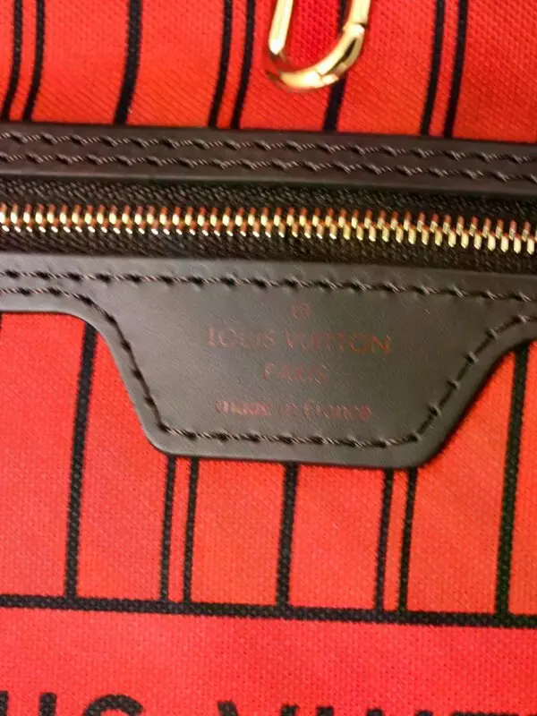 LOUIS VUITTON Neverfull Nm Damier Mm Tote Bag - Brown