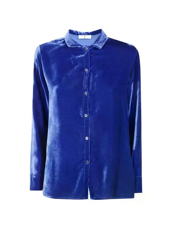 WHYCI Velvet Long-sleeve Shirt
