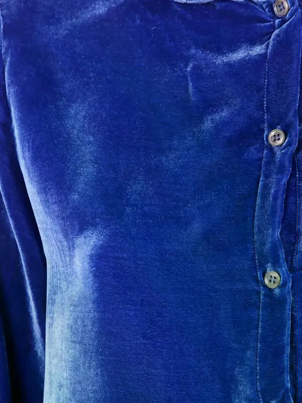 WHYCI Velvet Long-sleeve Shirt
