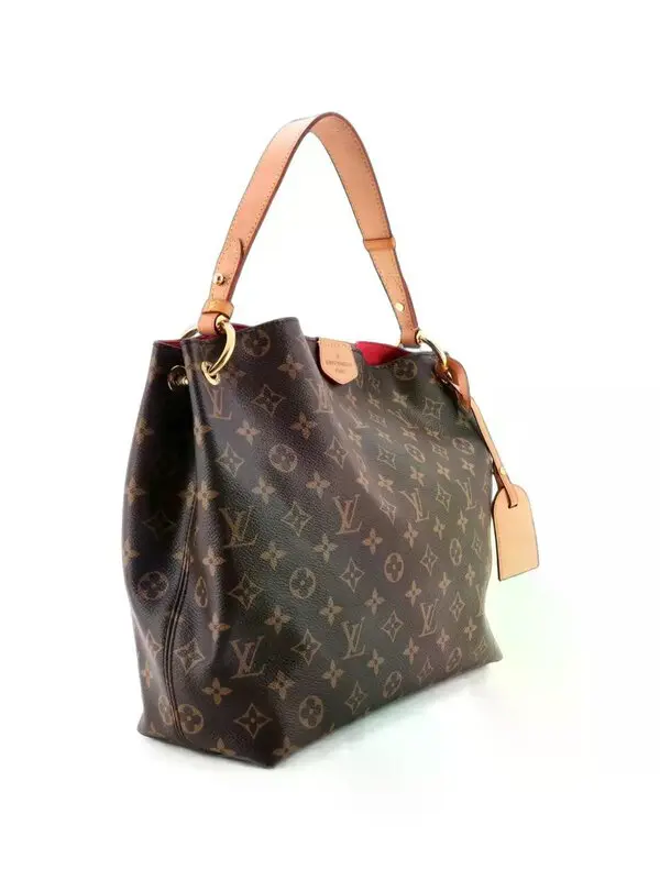 LOUIS VUITTON Graceful Handbag Monogram Canvas Pm Hobo Bag - Brown