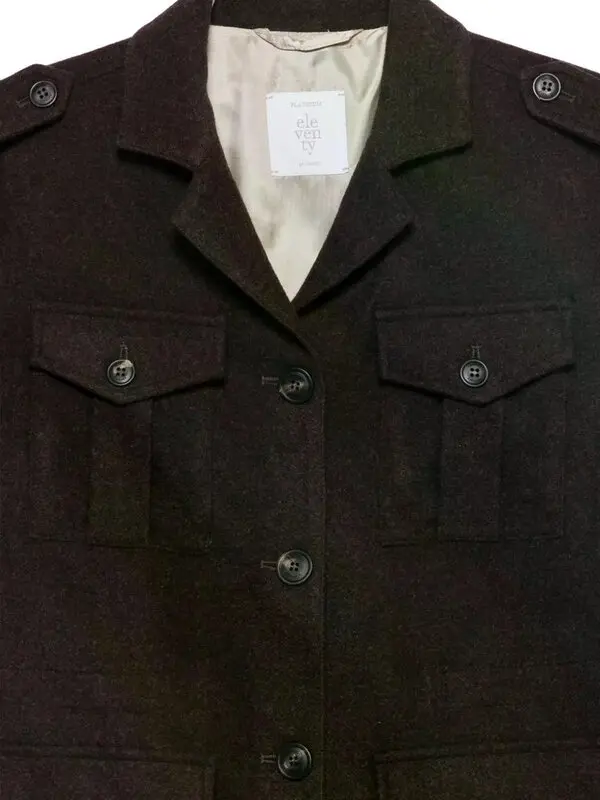 Eleventy Pocket-detail Epaulette Jacket