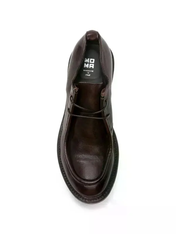 Moma Lace-up Leather Loafers