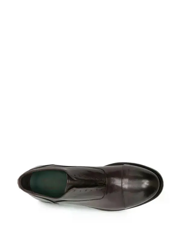 LEQARANT Cap-toe Lace-up Loafers