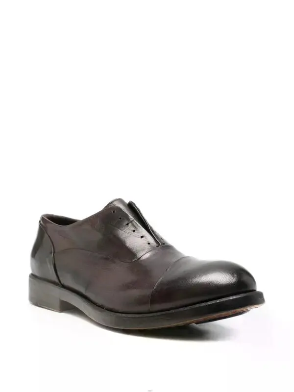LEQARANT Cap-toe Lace-up Loafers