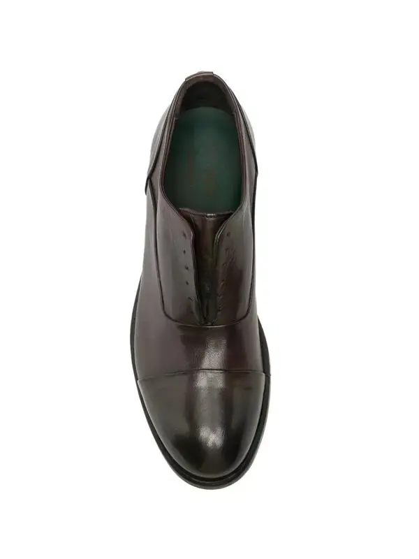 LEQARANT Cap-toe Lace-up Loafers