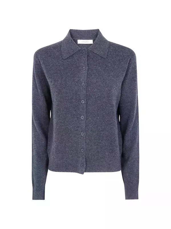 JCSOPHIE Button-up Collared Cardigan