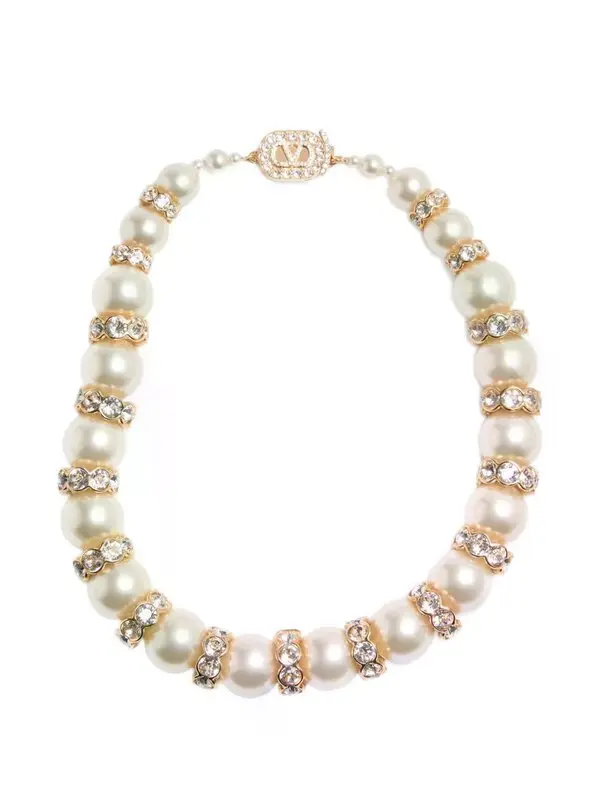 Valentino Garavani Hypergoutte Vlogo Signature Necklace - Gold