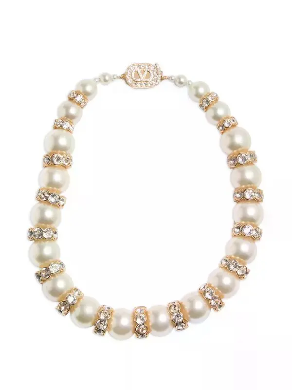 Valentino Garavani Hypergoutte Vlogo Signature Necklace - Gold