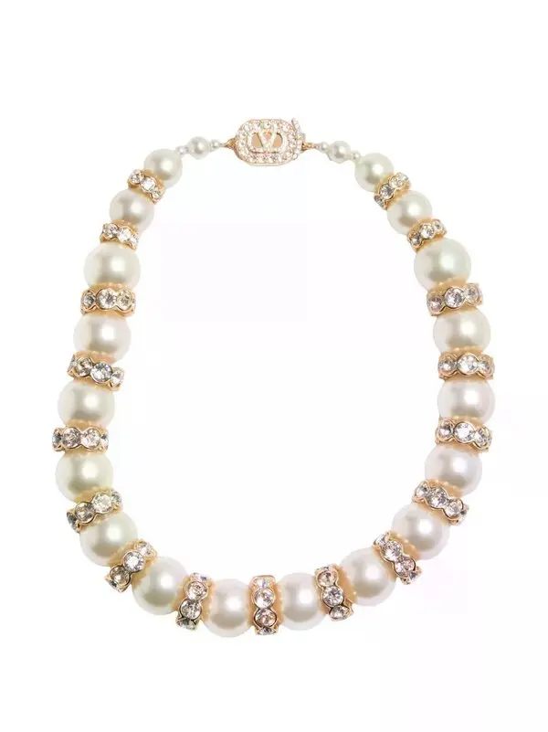 Valentino Garavani Hypergoutte Vlogo Signature Necklace - Gold