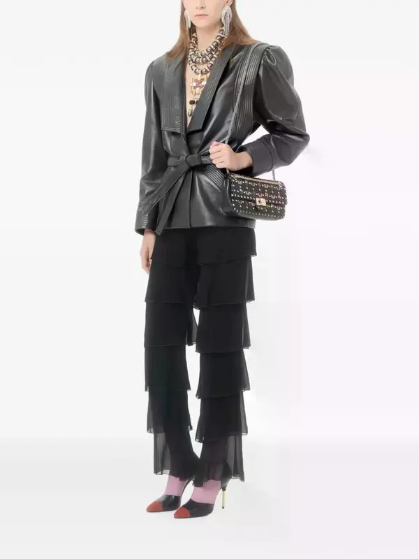 Valentino Garavani Medium Rockstud Spike Shoulder Bag - Black