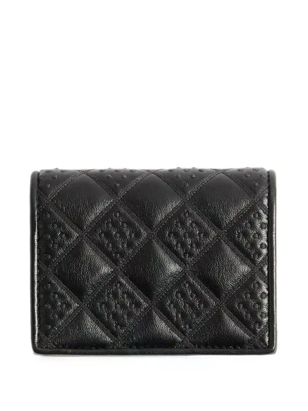 Valentino Garavani Flutterby Wallet In Shiny Nappa Leather With Butterfly Embroidery - Black