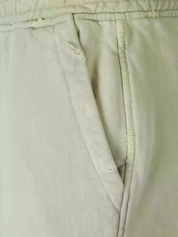 Rhude Logo-embroidered Worn-effect Cotton Track Pants