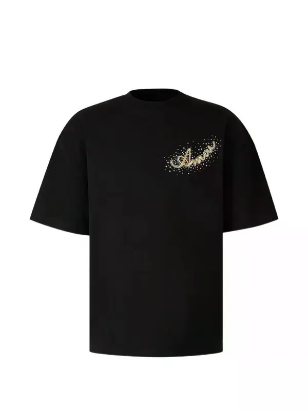 Amiri Crystal-embellished Embroidered T-shirt