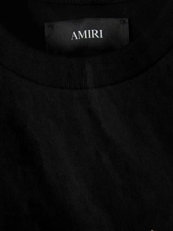 Amiri Crystal-embellished Embroidered T-shirt