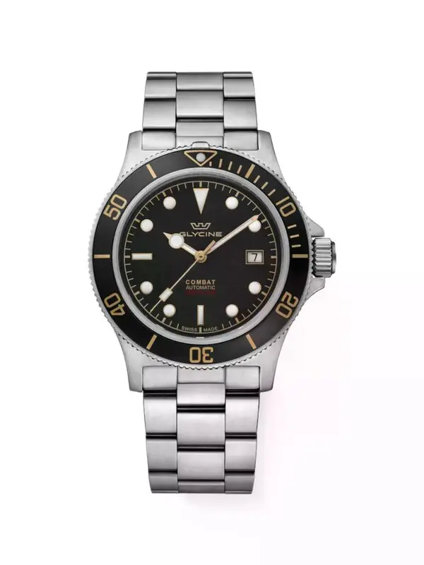 GLYCINE Combat Sub Sport 42mm Watch - Black