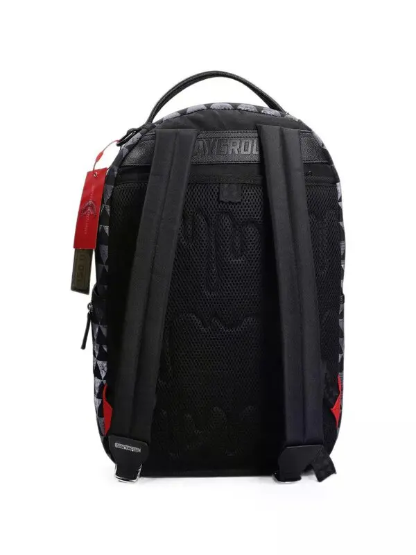 SPRAYGROUND Shark Mouth Geometric-print Backpack - Black