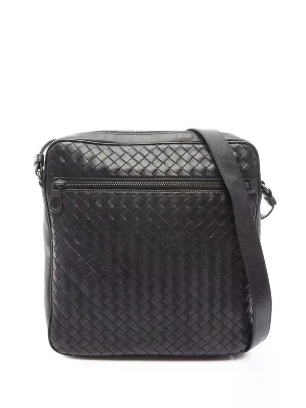 Bottega Veneta 2012-2026 Intrecciato Crossbody Bag - Black