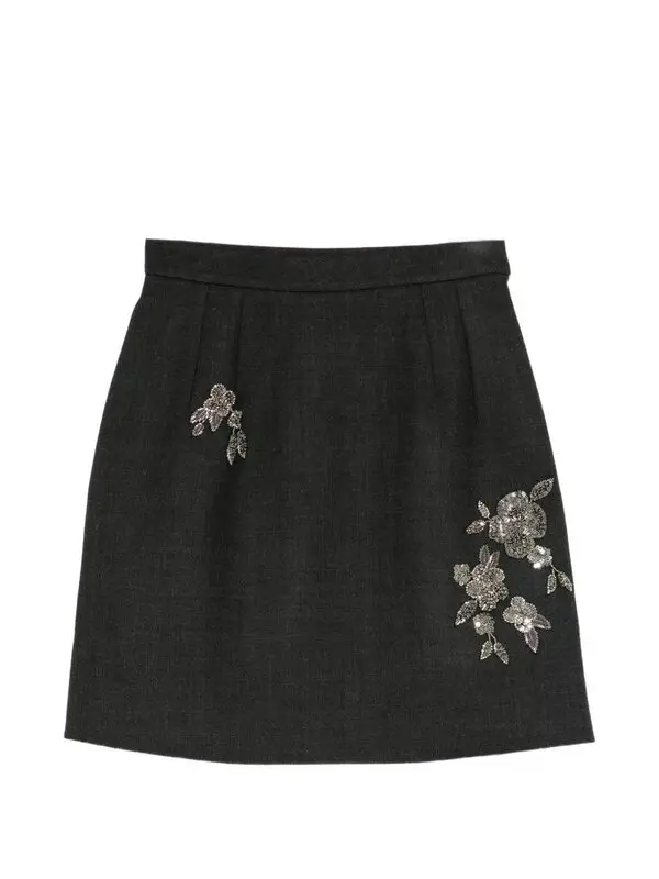 Dice Kayek Crystal-embellished Skirt
