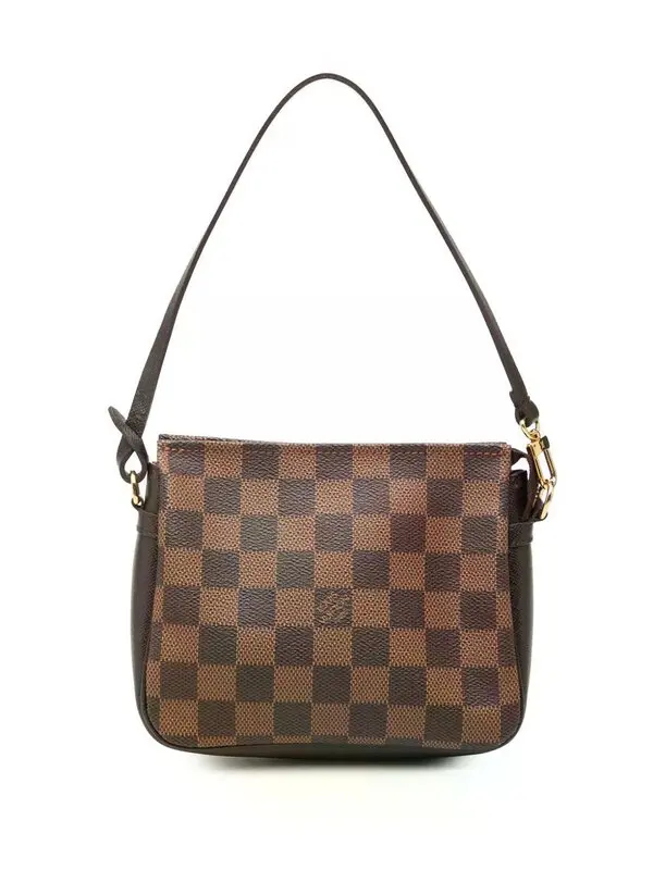 LOUIS VUITTON 2000 Damier Ebene Trousse Pochette Handbag - Brown