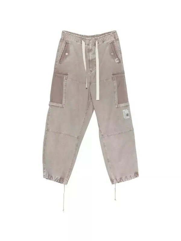 Mihara Yasuhiro Drawstring-waist Panelled Cargo Pants