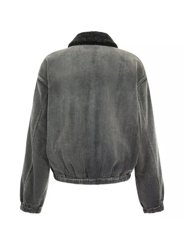 Miu Miu Corduroy Shearling-collar Jacket