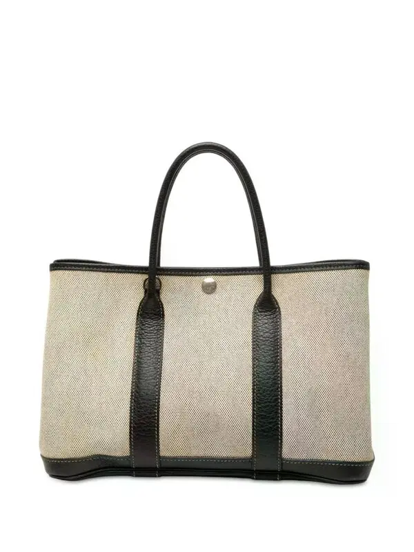 Hermès 2004 Toile And Negonda Garden Party 30 Tote Bag - Neutrals