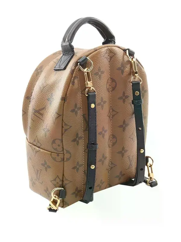 LOUIS VUITTON 2019 Monogram Reverse Mini Palm Springs Backpack
