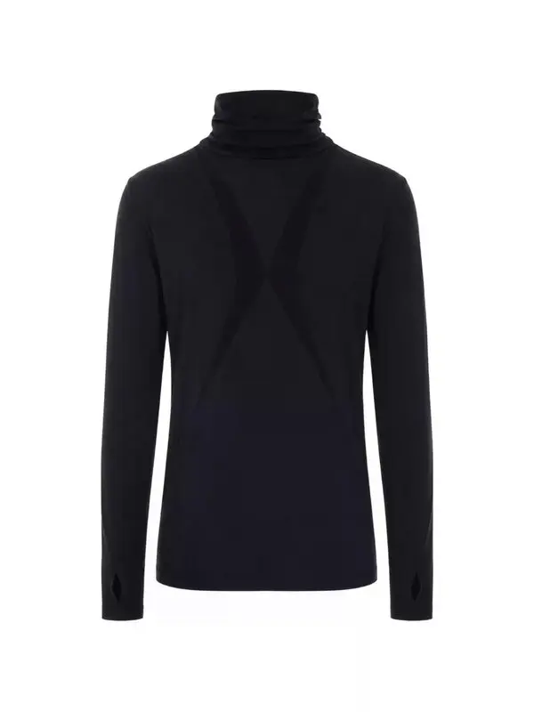 THOM KROM Tonal Panelled Roll Neck Sweater