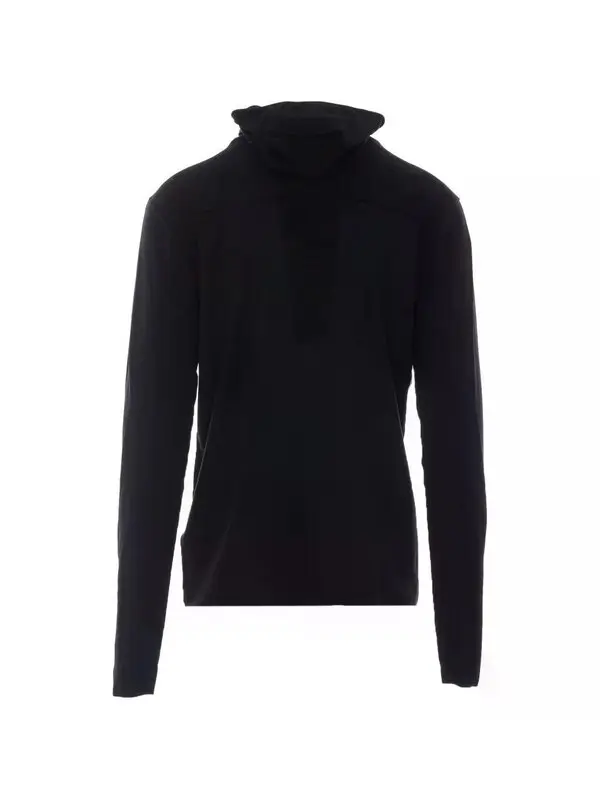 THOM KROM Tonal Panelled Roll Neck Sweater