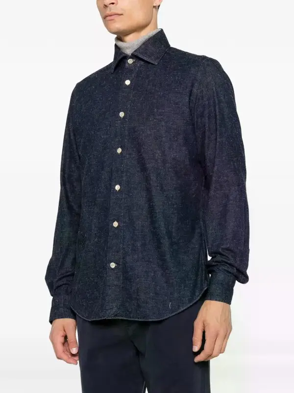 Eleventy Long-sleeve Denim Shirt