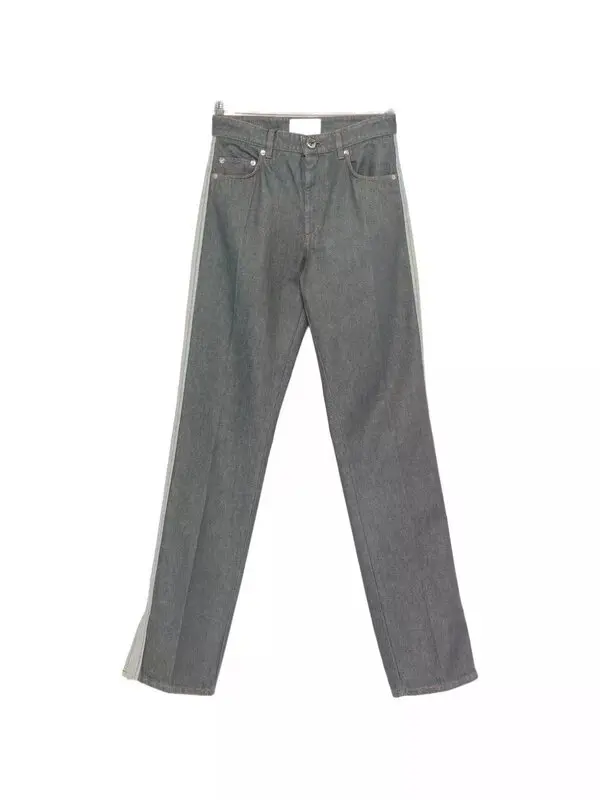 Sportmax Side-stripe Split-hem Jeans - Grey