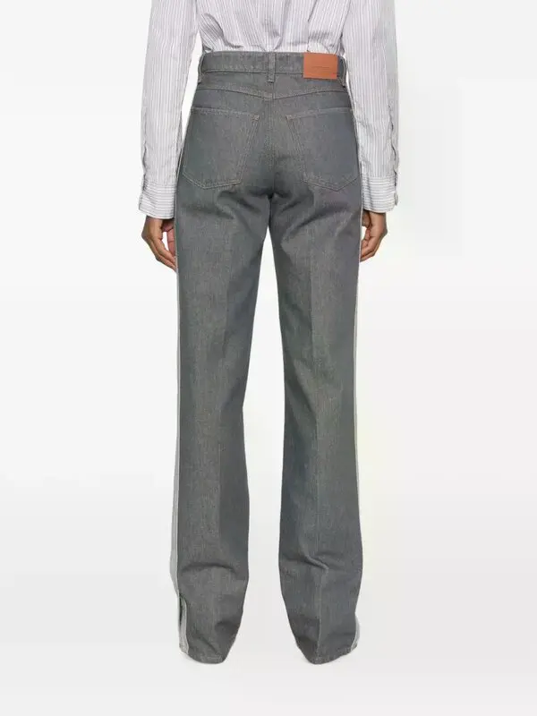 Sportmax Side-stripe Split-hem Jeans