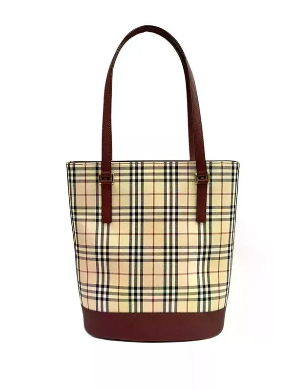Burberry 2000-2017 House Check Canvas Tote Bag