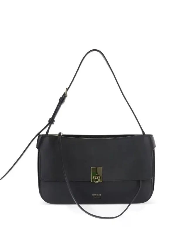 FERRAGAMO Cara Shoulder Bag - Black